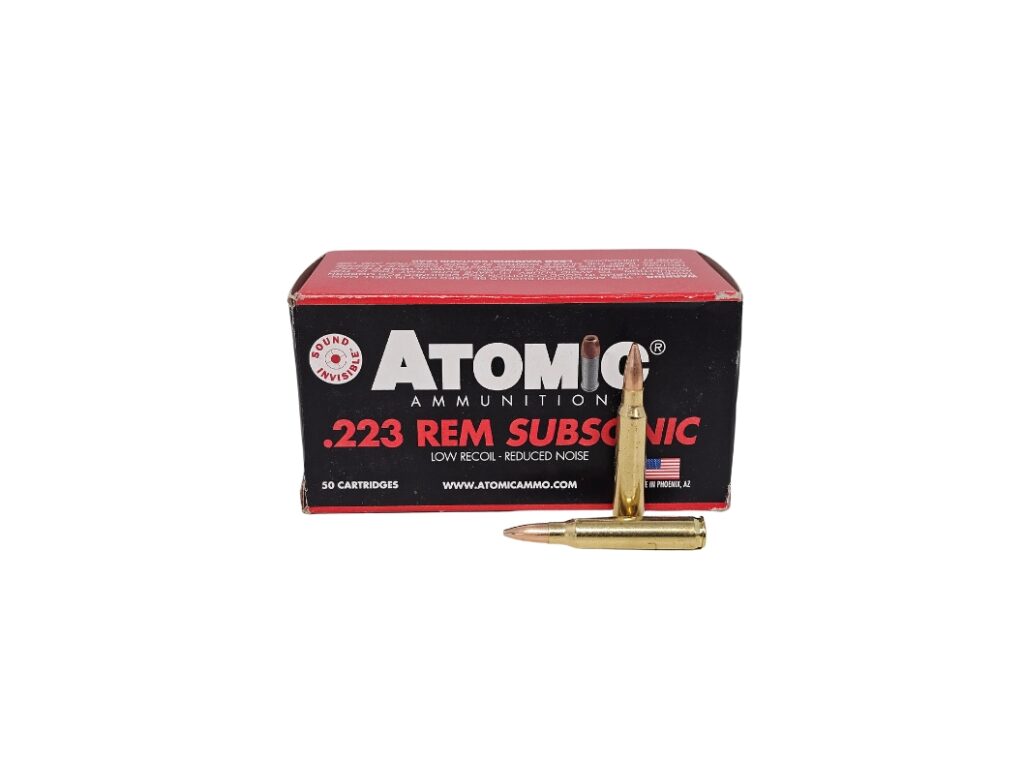 Atomic Subsonic .223 Remington Hollow Point BT Ammunition