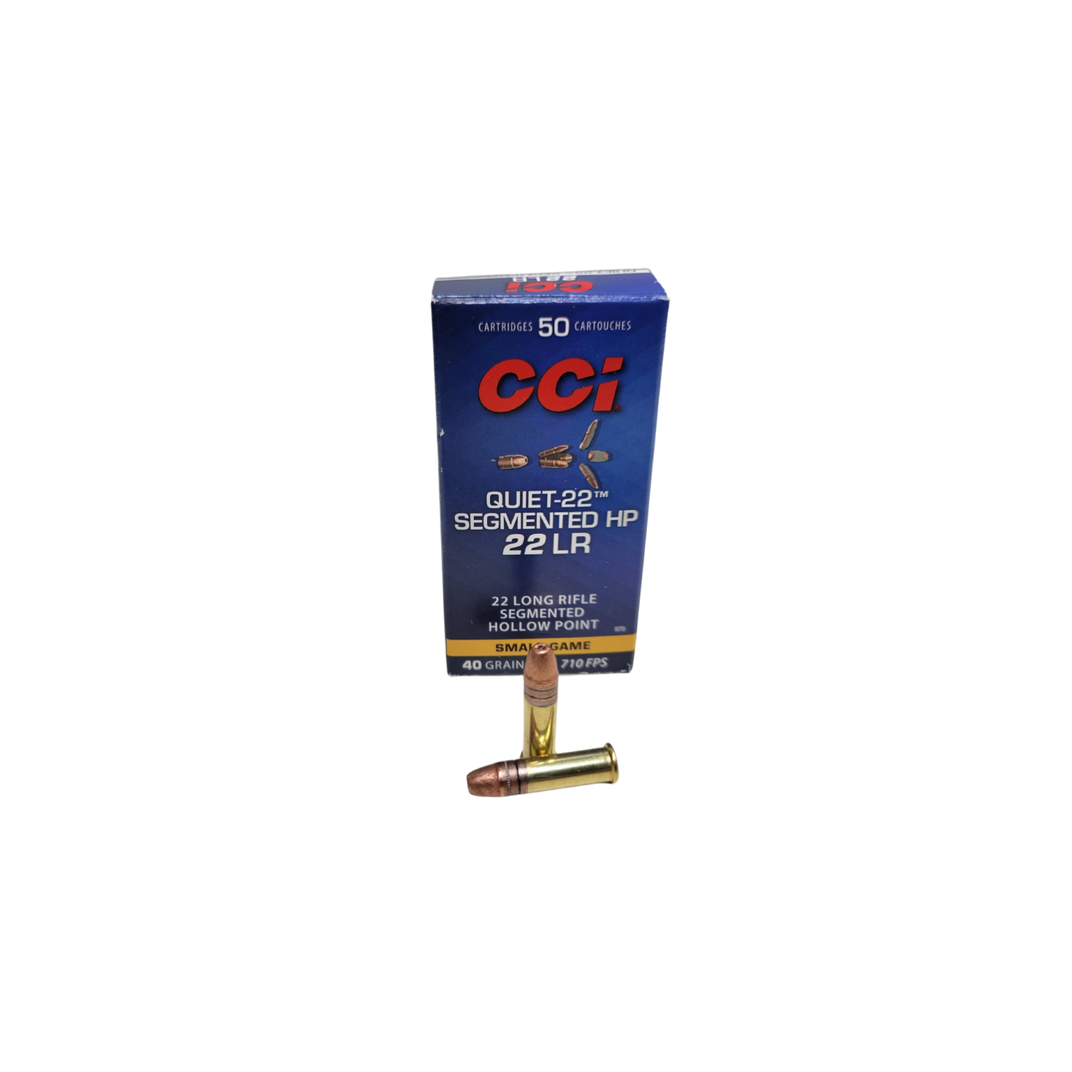 CCI .22 LR Subsonic Segmented HP Quiet-22 Ammunition - 50 Ct.