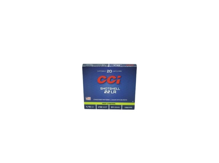 CCI .22 LR Shotshell Ammunition, #12 shot, 20-Round Box