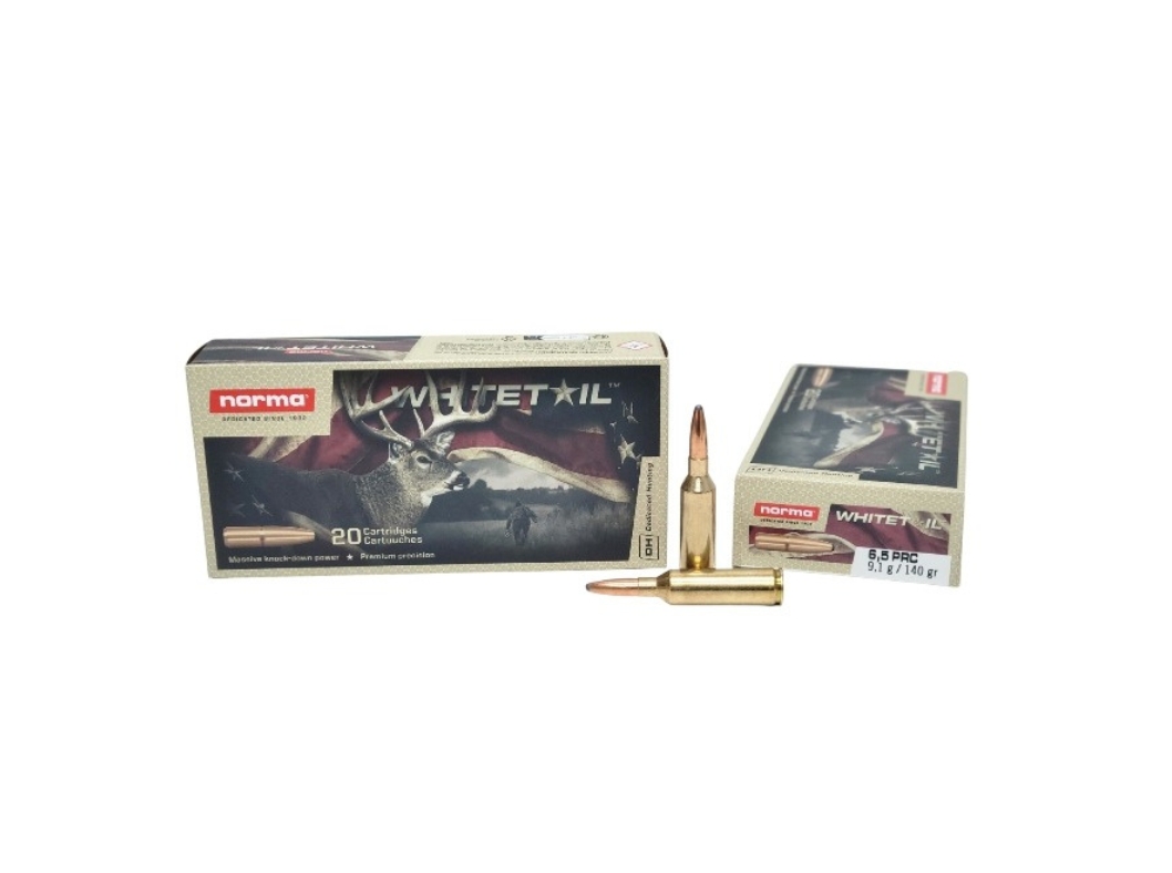 Norma Whitetail 6.5 PRC Ammunition - Pointed Soft Point - 20 Ct.