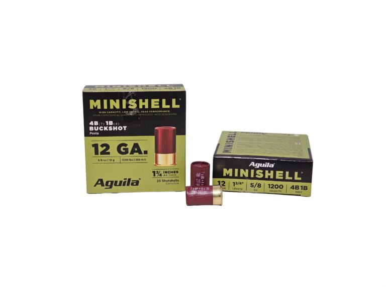 Aguila MINISHELL 12 Gauge - 5/8oz - #4 Buck - 25 Shotshells