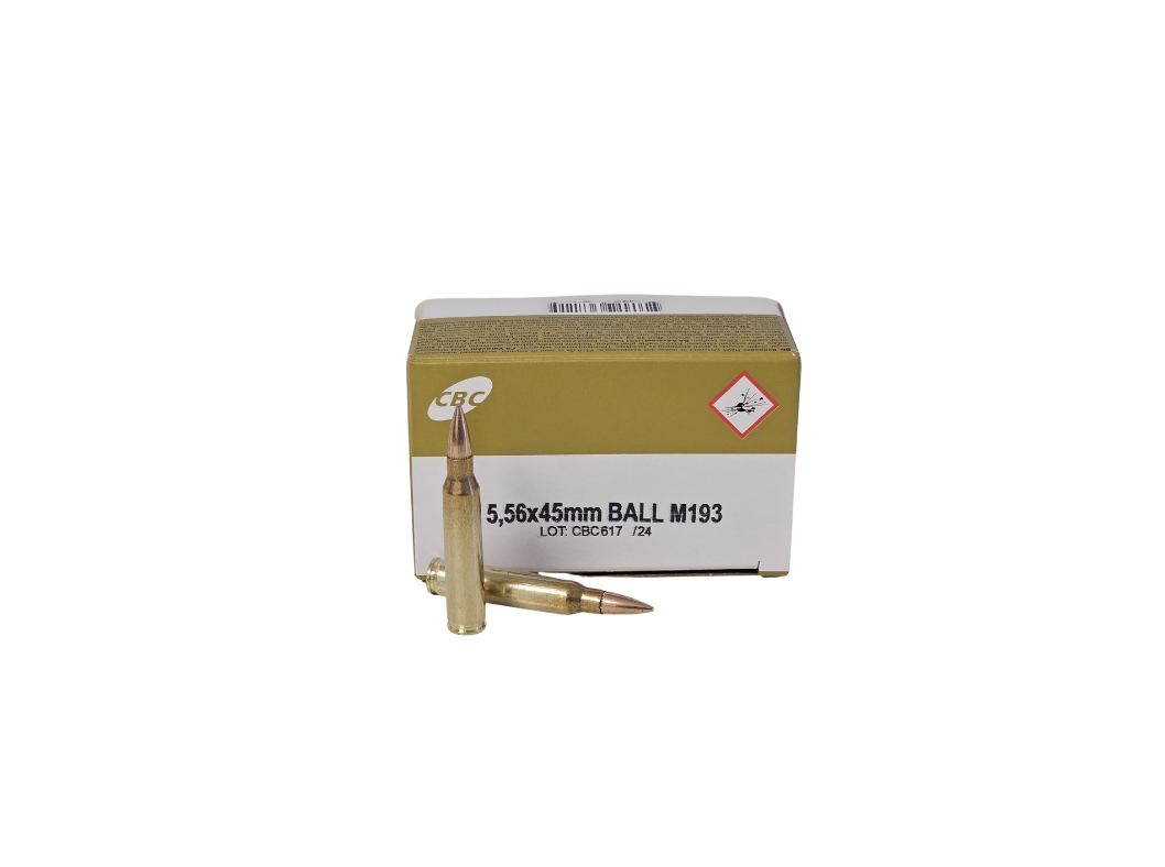 CBC (Magtech) 5.56x45mm NATO 55 Grain M193 Full Metal Jacket - 50 ...