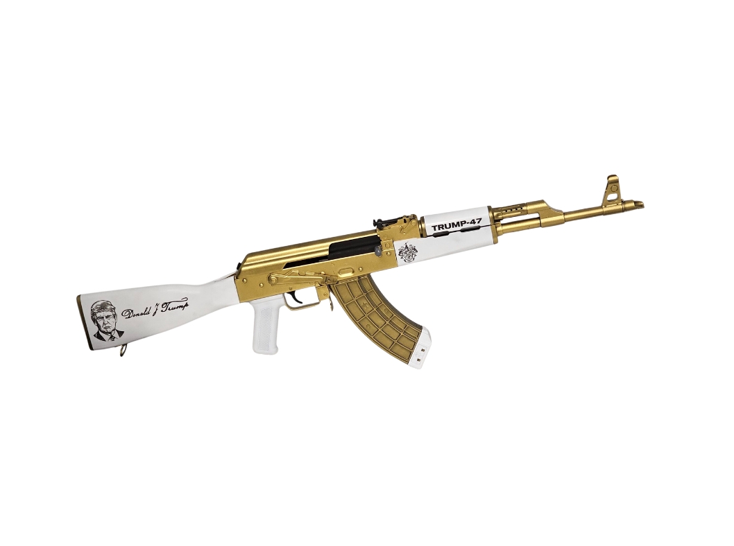 Century VSKA AK-47 7.62x39mm TRUMP 47 Limited Edition Gold Paint White ...