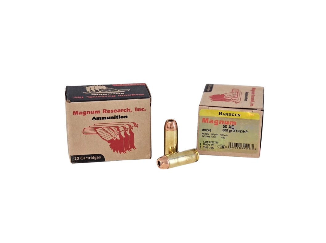 Magnum Research .50 Action Express 300 Grain Hornady XTP - 20 Rounds ...