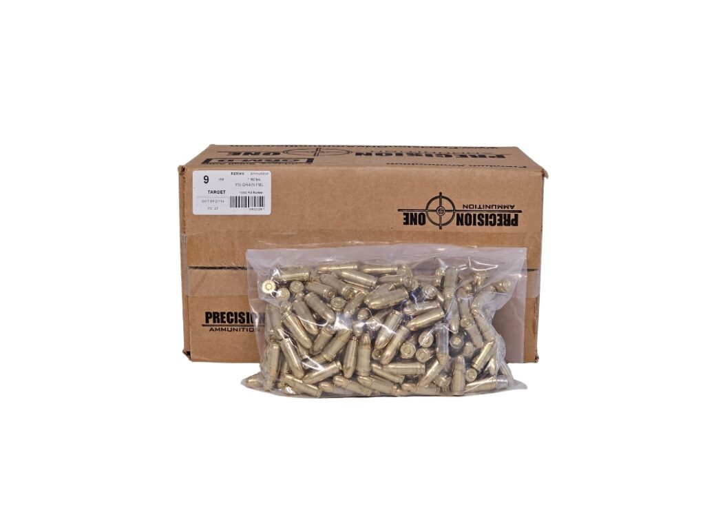 Precision One 9mm Luger REMAN 115 Grain Full Metal Jacket - 1,000 ...